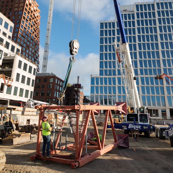 Tower Crane Base Set at Mission Rock | Bigge.com